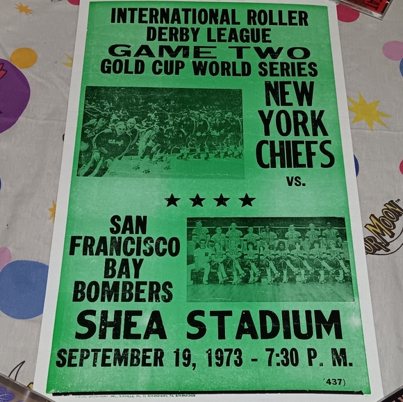 Vintage | Wall Decor | 973 Roller Derby New York Chiefs Vs San ...